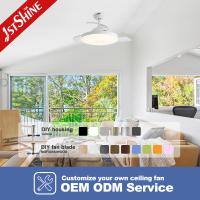 China 42 Inches Invisible Blade Ceiling Fan with Starry LED Light and 6 Speeds Remote Control for sale
