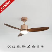 China 52 Inches Rose Gold Finish Decorative Ceiling Fan with Light and DC Motor for sale
