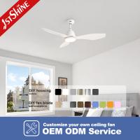 China 48 Inches Modern Plastic Ceiling Fan with Optional LED Light and 6 Speed Remote Control for sale