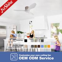 China 48 Inches Dual-Function Plastic Ceiling Fan with Remote Control and Optional LED Light Kit for sale