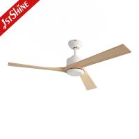 China 52 Inch Solid Wood Ceiling Fan with Premium Wood Blades and 6-Speed Remote Control for sale