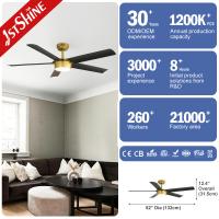 China 52 Inches Plastic Ceiling Fan with 6 Speed Remote Control and 10 Years Warranty for sale