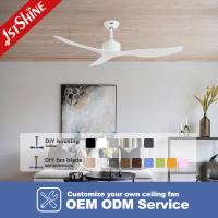 China 52 Inches Modern ABS Blade Ceiling Fan with 6 Speed Remote Control and High Efficiency DC Motor for sale
