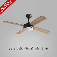 China 48 Inch Dimmable LED Ceiling Fan with MDF Wood-Look Blades and 6 Speed Remote Control for sale