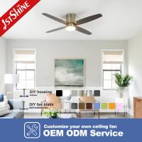 China Smart Ceiling Fan with 6-Speed Settings Flush Mount and 10-Year Motor Warranty for sale