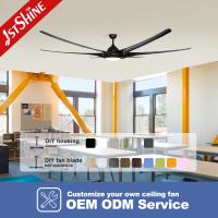 China 100-Inch Energy-Efficient DC Ceiling Fan with LED Light for Commercial Spaces for sale