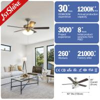 China 52-Inch European Style Ceiling Fan with MDF Blades and AC Motor for Classic Interiors for sale