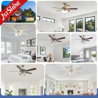 China 52-Inch European Style Ceiling Fan with MDF Blades and AC Motor for Classic Interiors for sale