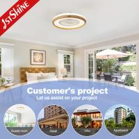 China 23-Inch Remote LED Ceiling Fan Light with DC Motor and Remote Control for Low Ceilings for sale