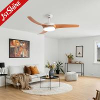 China Modern 52/42-inch Plastic Ceiling Fan with ABS Blades DC Motor and LED Light for sale