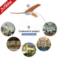 China Modern 52/42-inch Plastic Ceiling Fan with ABS Blades DC Motor and LED Light for sale