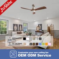 China 52 Inch Low Noise Anti Corrosion Color Changing Ceiling Fan with LED Light and Remote Control for sale