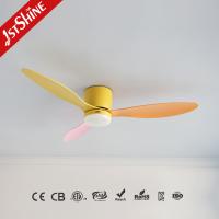 China 52 Inches Customizable Macaron Color Plastic Ceiling Fan with Light and Smart Control for sale