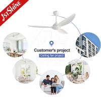 China 52 Inches Modern Ceiling Fan with ABS Blades and Integrated LED Light for sale