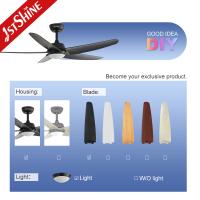 China 52 Inches DC Motor Ceiling Fan with Smart Device Support and Dimmable LED Light for sale