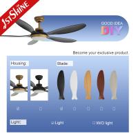 China 56 Inches DC Motor Energy Saving Dimmable LED Ceiling Fan with Light for sale