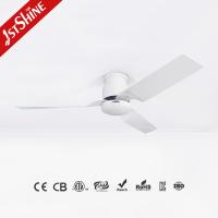 China 52 Inches Low Profile Dimmable LED Ceiling Fan with ABS Blade and Smart Device Support for sale