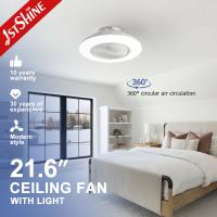 China 21.6 Inches Bladeless DC Motor Ceiling Fan with 360° Rotating Airflow for Office and Bedroom for sale