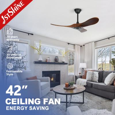 China 42 Inch Low Noise DC Motor Solid Wood Ceiling Fan with Remote Control for sale