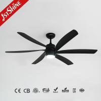 China 65 Inches Remote LED Ceiling Fan with High Air Volume and ABS Blades for Large Spaces for sale
