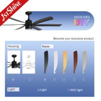 China 65 Inches Remote LED Ceiling Fan with High Air Volume and ABS Blades for Large Spaces for sale