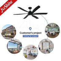 China 65 Inches Remote LED Ceiling Fan with High Air Volume and ABS Blades for Large Spaces for sale