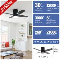 China 52 Inches Ceiling Fan Light with DC Motor and MDF Blades for Indoor Living Room for sale