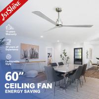 China Vintage 220V DC Wood Blade Ceiling Fan with Energy Saving and Lower Noise for Home and Office for sale