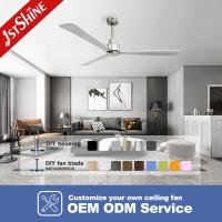 China Vintage 220V DC Wood Blade Ceiling Fan with Energy Saving and Lower Noise for Home and Office for sale