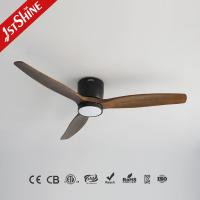 China 52 Inches Ceiling Fan Light with DC Motor and Solid Wood Blades for Indoor Living Room for sale