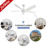 China 52 Inch Modern Ceiling Fan with Light Featuring Silent DC Motor and 5 ABS Blades for Ultra-Slim Design for sale