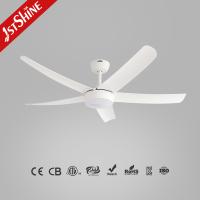 China 52-Inch Modern Ceiling Fan with Remote Control and Built-In LED Light for Quiet Cooling for sale