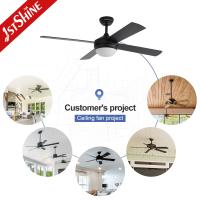 China 52 Inches LED Ceiling Fan with Remote Control 6 Speeds and ≤30dB Noise for sale