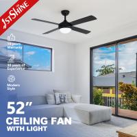 China 52 Inches LED Ceiling Fan with Remote Control 6 Speeds and ≤30dB Noise for sale