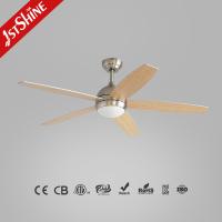 China 52-inch Modern Ceiling Fan with Silent DC Motor and Reversible Airflow - LED Light and Remote Control for sale