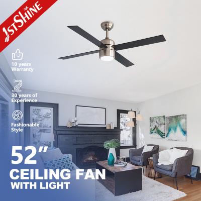 China 52-inch Modern Industrial Ceiling Fan with Silent DC Motor and Remote Control for sale