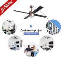 China 52-inch Modern Industrial Ceiling Fan with Silent DC Motor and Remote Control for sale