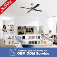 China 52-inch Modern Industrial Ceiling Fan with Silent DC Motor and Remote Control for sale