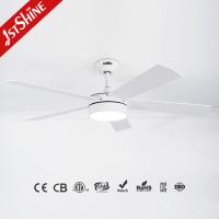 China 52 Inch Modern Ceiling Fan with LED Light and Energy Saving DC Motor for Whisper Quiet Operation for sale