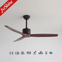 China 52 Inch Solid Wood Ceiling Fan with DC Motor for Silent Operation and Large Airflow for sale