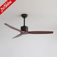 China 52 Inch Solid Wood Ceiling Fan with DC Motor for Silent Operation and Large Airflow for sale
