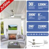 China 48 Inch LED Ceiling Fan with ABS Blades and Quiet DC Motor for Modern Homes for sale