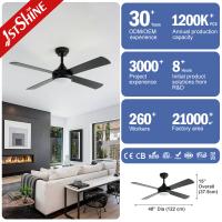 China 48 Inch Modern Ceiling Fan with Light Featuring MDF Blades and AC Motor for sale