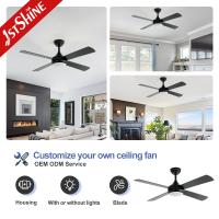 China 48 Inch Modern Ceiling Fan with Light Featuring MDF Blades and AC Motor for sale