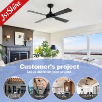 China 48 Inch Modern Ceiling Fan with Light Featuring MDF Blades and AC Motor for sale