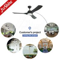 China 52 Inch Smart Ceiling Fan with LED Light DC Motor and 3 ABS Blades for Modern Interiors for sale