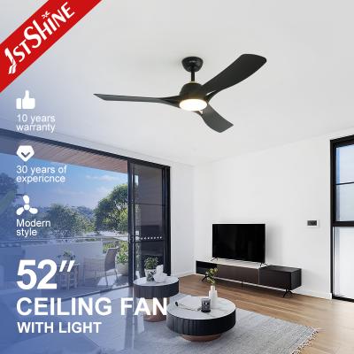 China 52 Inch Smart Ceiling Fan with LED Light DC Motor and 3 ABS Blades for Modern Interiors for sale