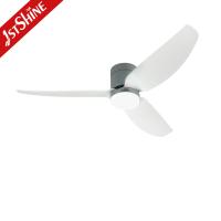 China 52 Inch DC Motor Flush Mount Ceiling Fan with Remote Control and LED Light for sale