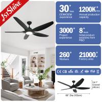 China 60 Inch Low Noise DC Ceiling Fan with 6 Speed Choice Remote Control for sale