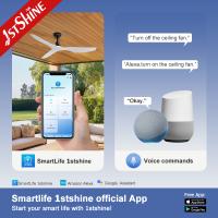 China 52 Inches Low Noise DC Ceiling Fan with Smart Remote Control and 6 Speed Choice for sale